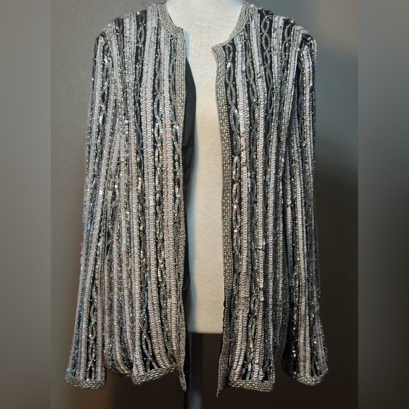 Papell Boutique | Jackets & Coats | Adrianna Papell Evening Sequin ...